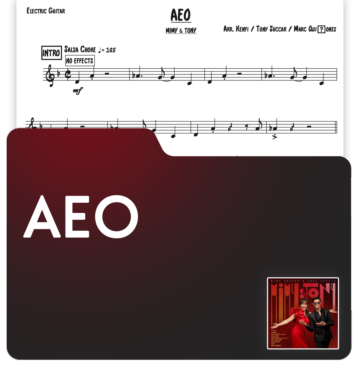 Sheet Music: AEO – Tony Succar