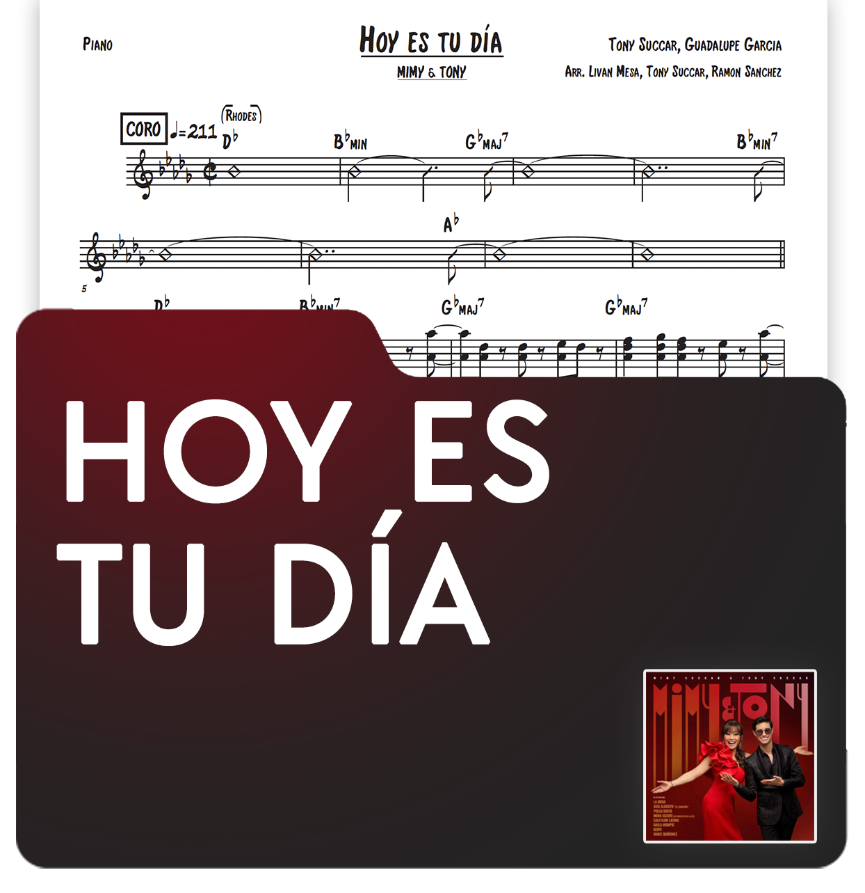 Partitura: Hoy Es Tu Dia – Tony Succar